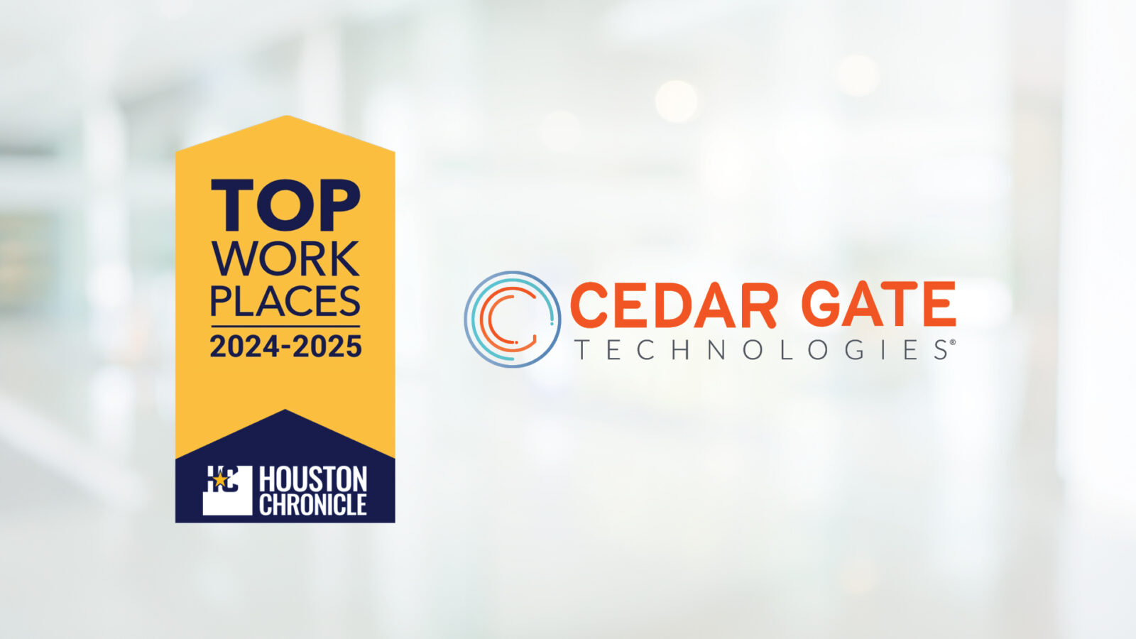 Cedar Gate Technologies Recognized as Top Workplace in Houston for ...